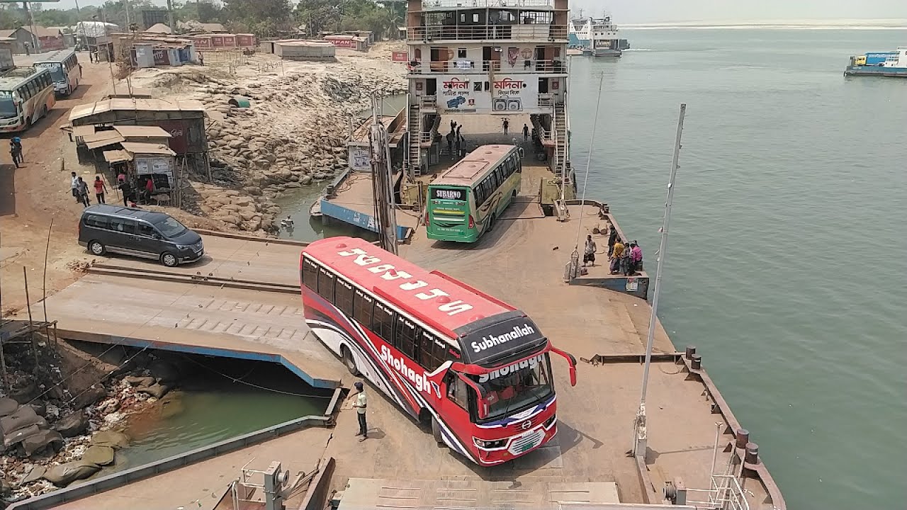 Bus Stuck During Boarding On Ferry | Bus On Ferry | How To Loading Bus ...