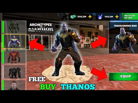 HOW TO EQUIP THANOS || ROPE HERO VICE TOWN || Arpit Bhai Gamerz 2.0 ...