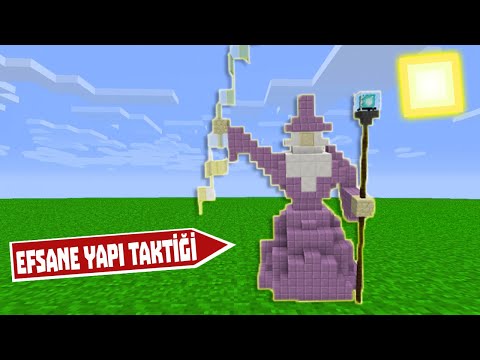 EFSANE BÜYÜCÜ (GANDALF) YAPMIŞ! - Minecraft Build Battle