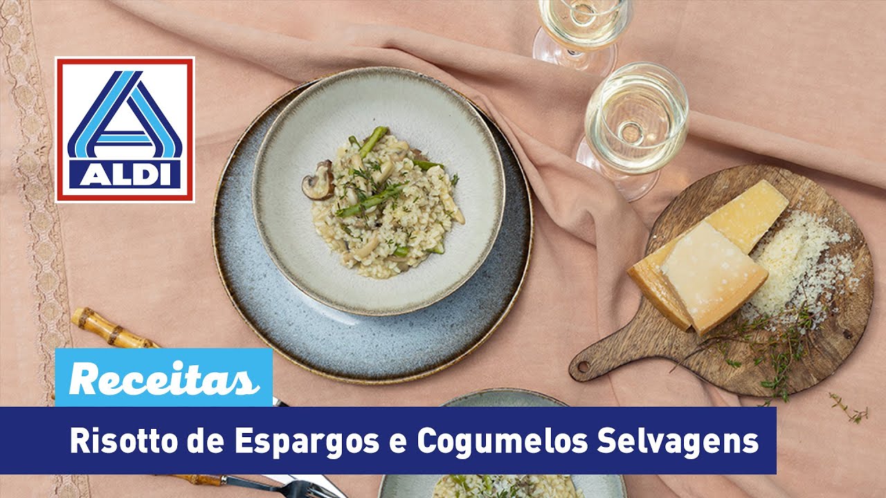 ALDI | Receitas - Risotto de Espargos e Cogumelos Selvagens - YouTube