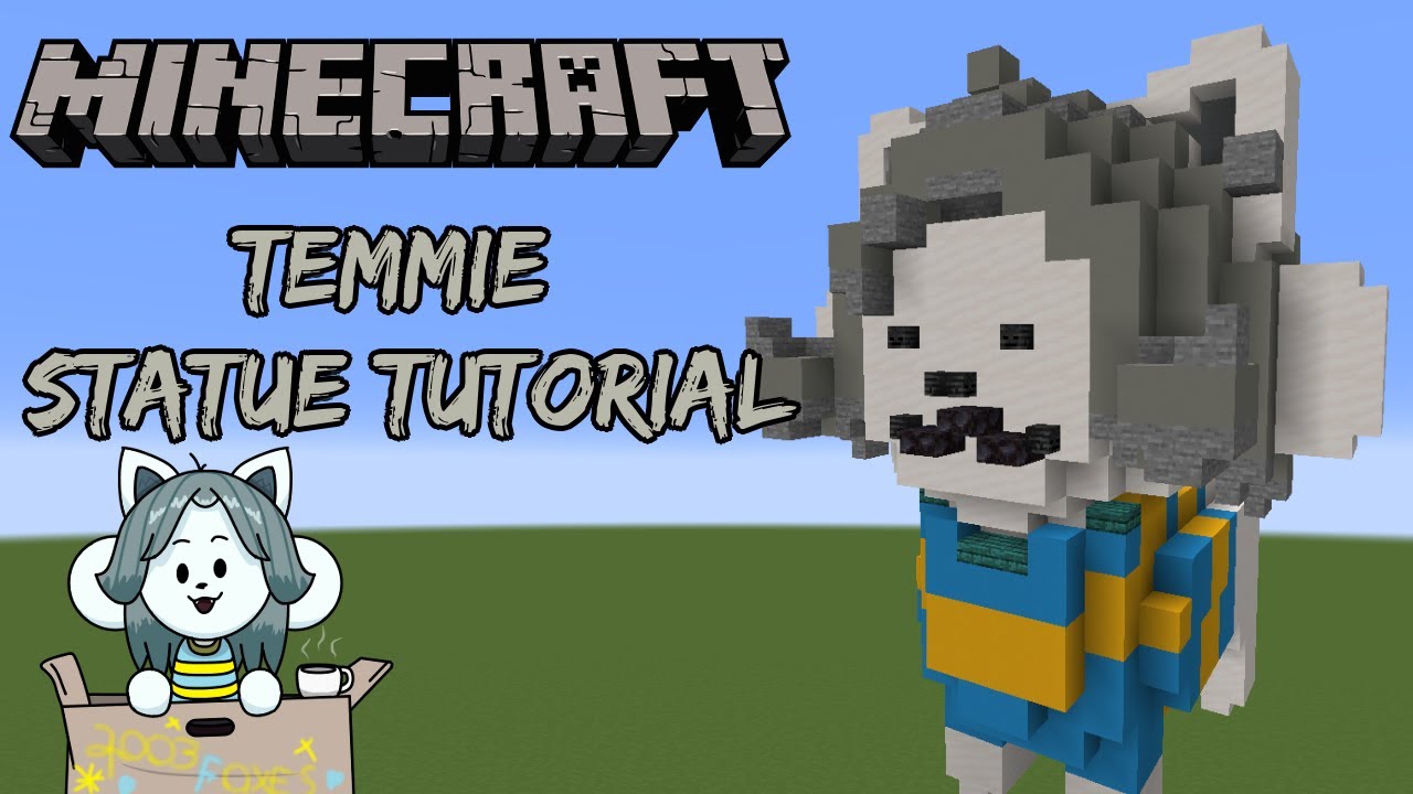 Minecraft Tutorial: Temmie Statue (Undertale) - YouTube