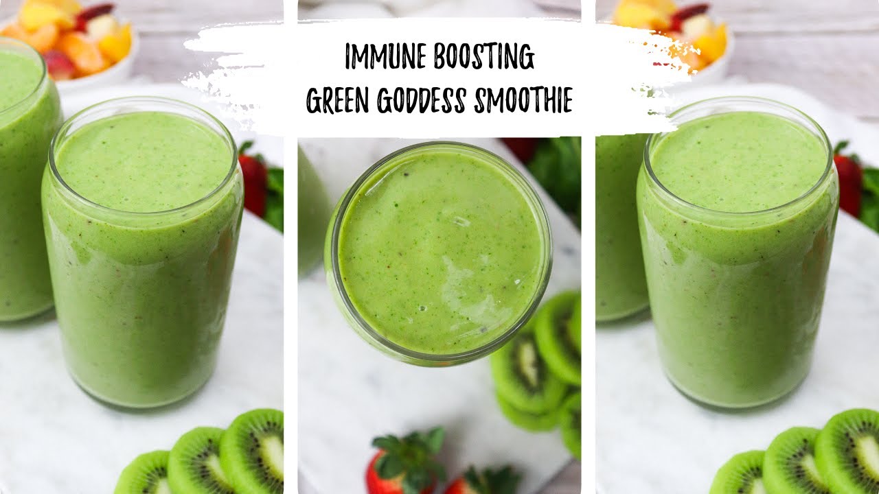 Immune Boosting Green Goddess Smoothie | Farm Fresh with a Twist - YouTube