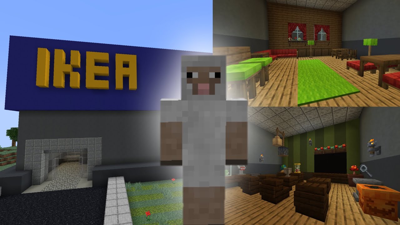 Looking at Minecraft Furniture Mods in an Ikea - YouTube