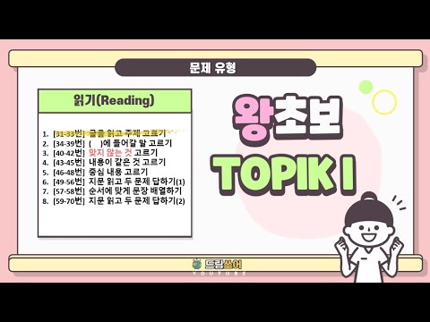 TOPIK 1 _ Reading(1) _ Questions [31-33] - YouTube