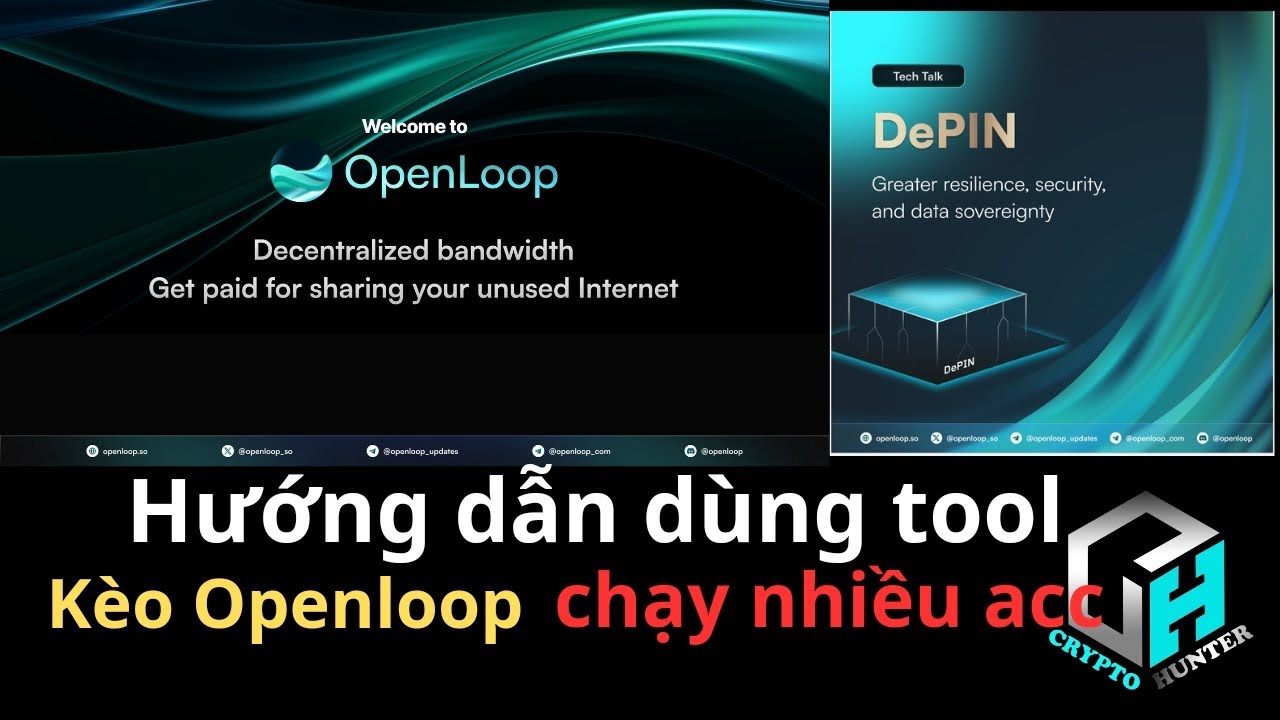 Depin ||| Hướng dẫn ae chạy tool kèo openloop nhiều acc - YouTube
