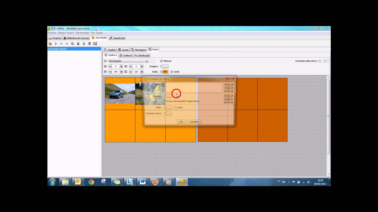 Tutorial JClic - Associação simples - YouTube