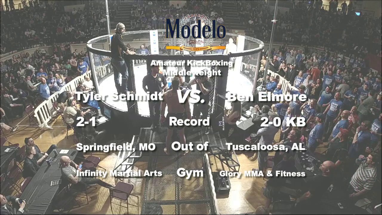 Tyler Schmidt vs Ben Elmore - KCFA 33 - Kickboxing - YouTube
