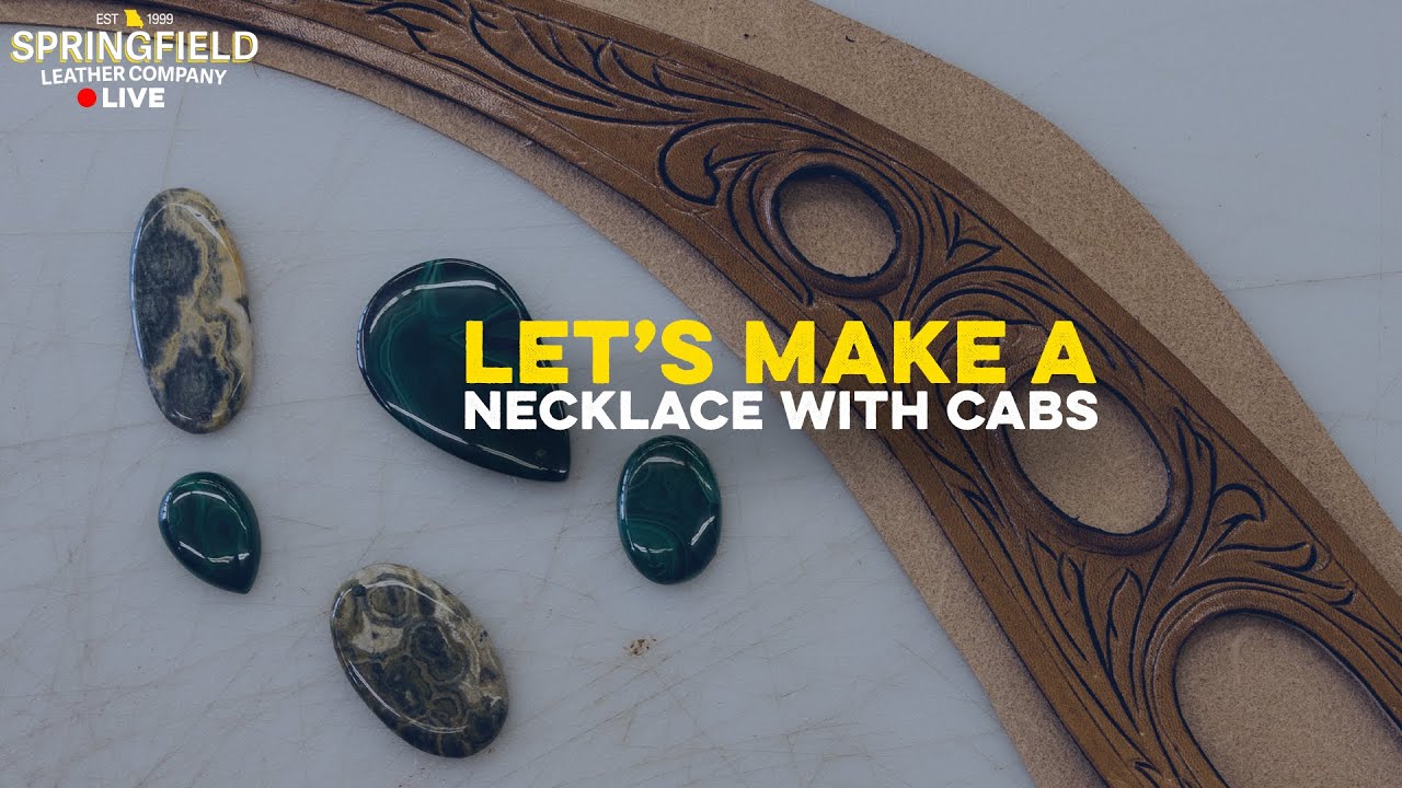 🔴 Liz & Denny Make A Leather Necklace with Cab Inlays - YouTube