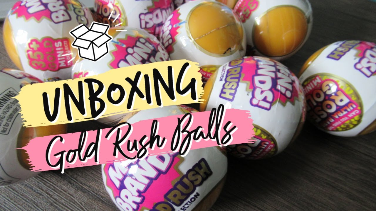 Unboxing Mini Brands Gold Collection - YouTube
