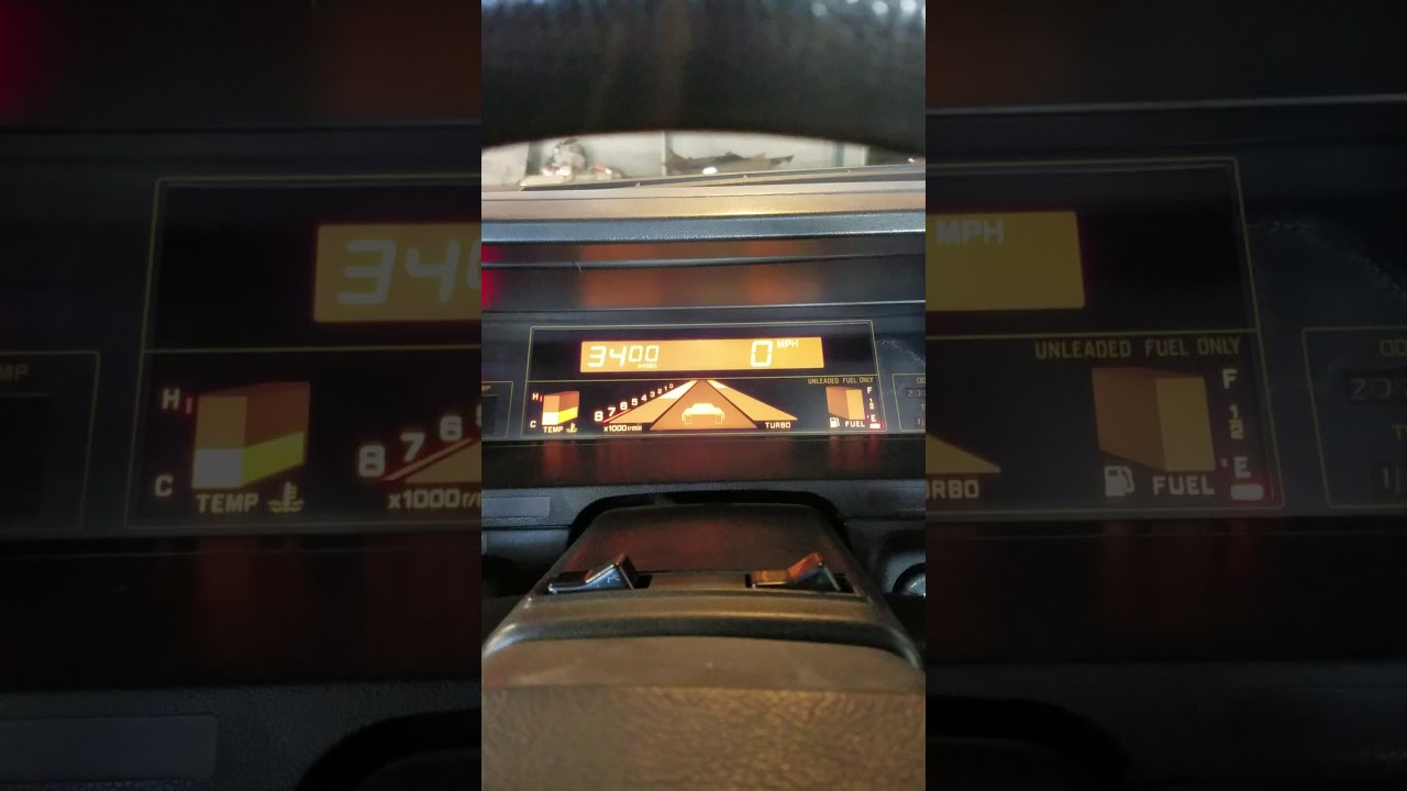 1986 Subaru XT AWD Turbo Digital Dash - YouTube