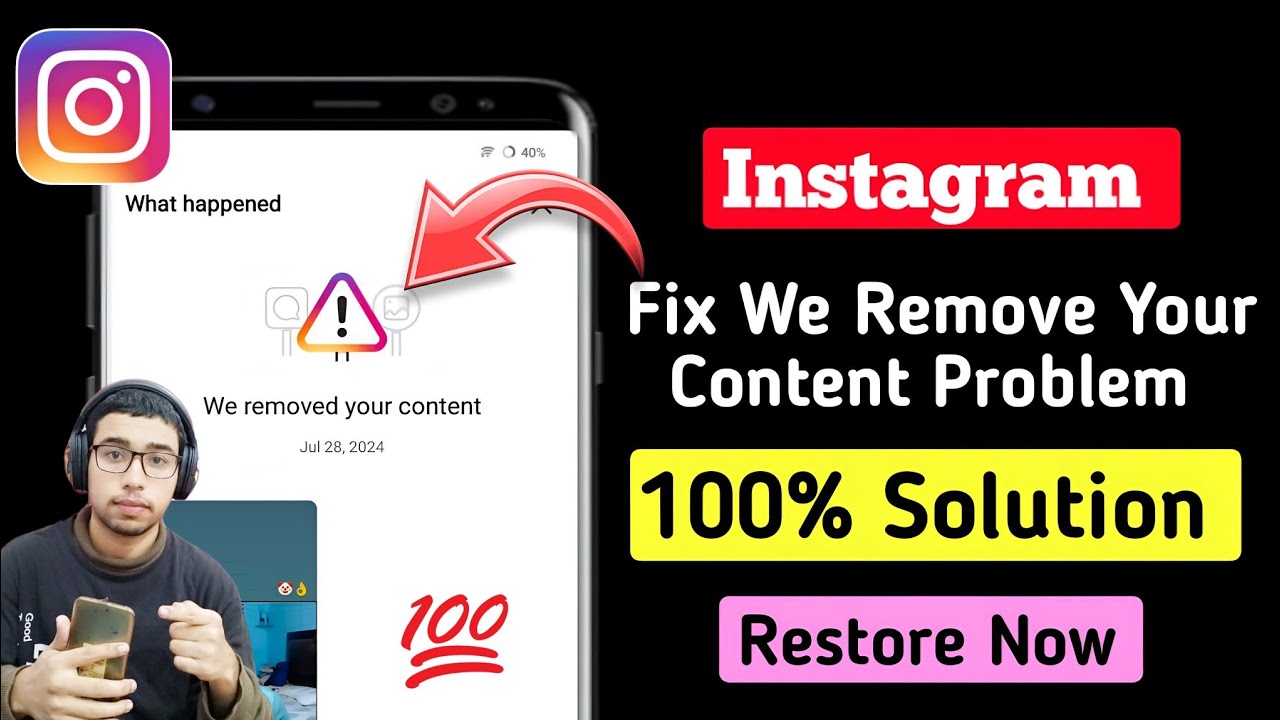 How to Fix "We Remove Your Content" Instagram Issue: 100% Solution to ...