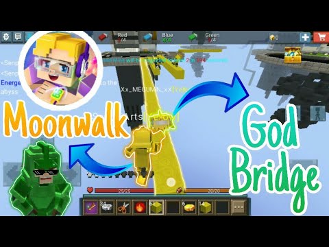God bridge + Moonwalk bridge in Bed Wars (fastest) [Blockman Go] - YouTube