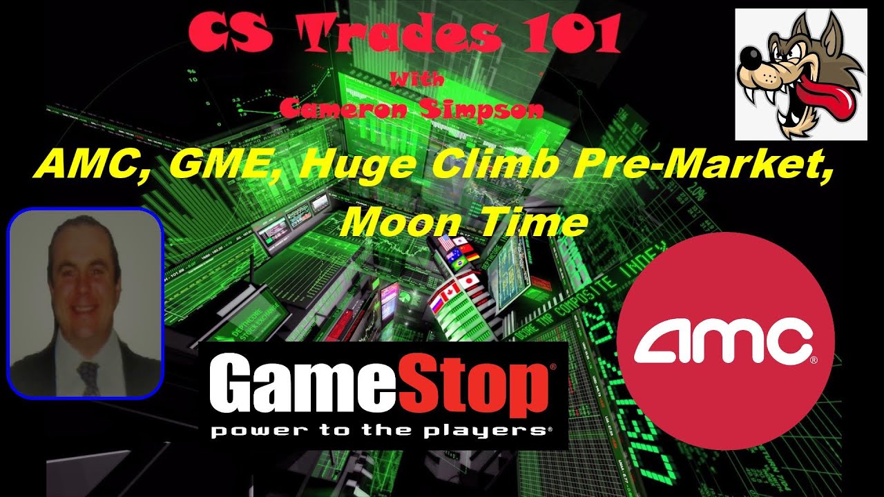 AMC, GME Huge Gains In Pre-Market, Moon Time... - YouTube