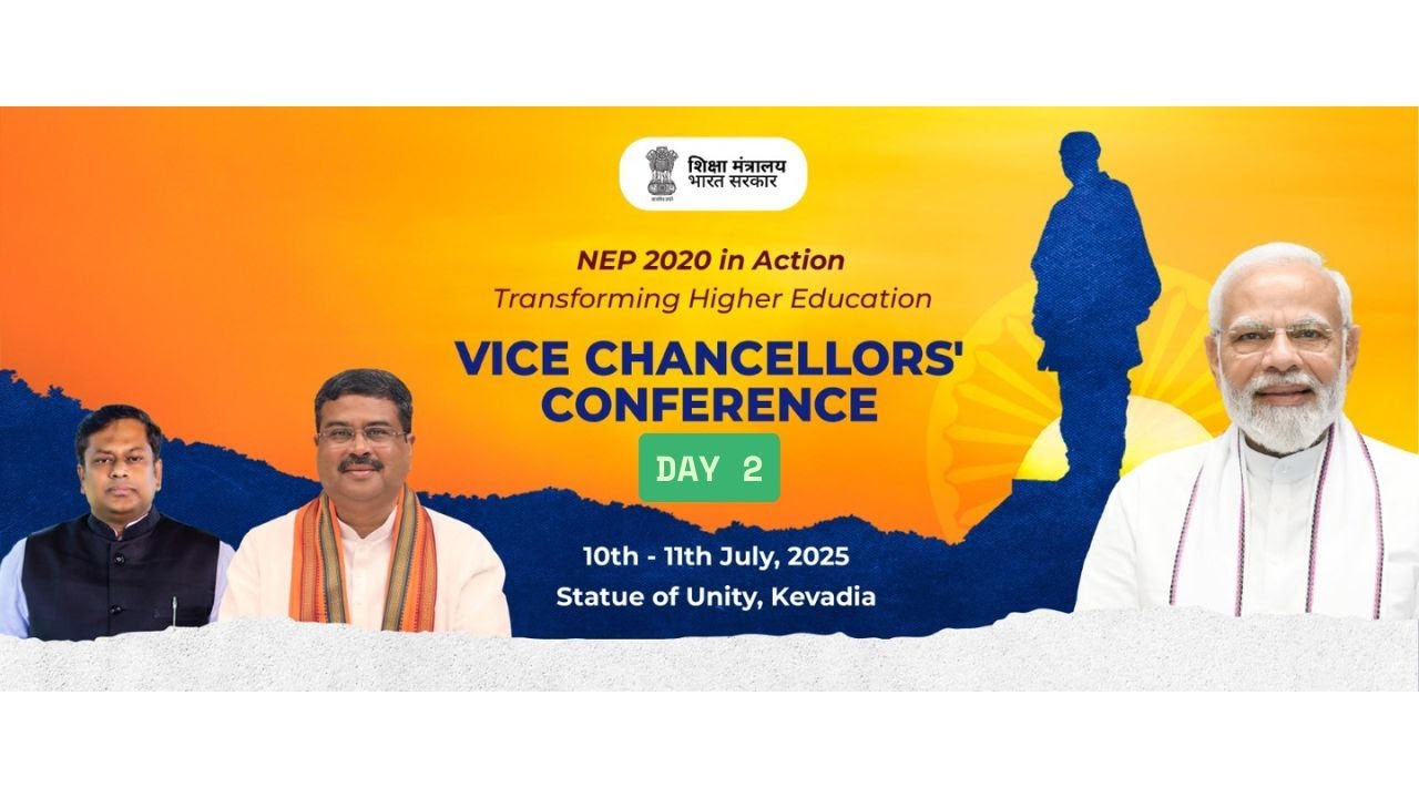 LIVE: Day 2 - Vice Chancellors’ Conference 2025 at Kevadia, Gujarat ...