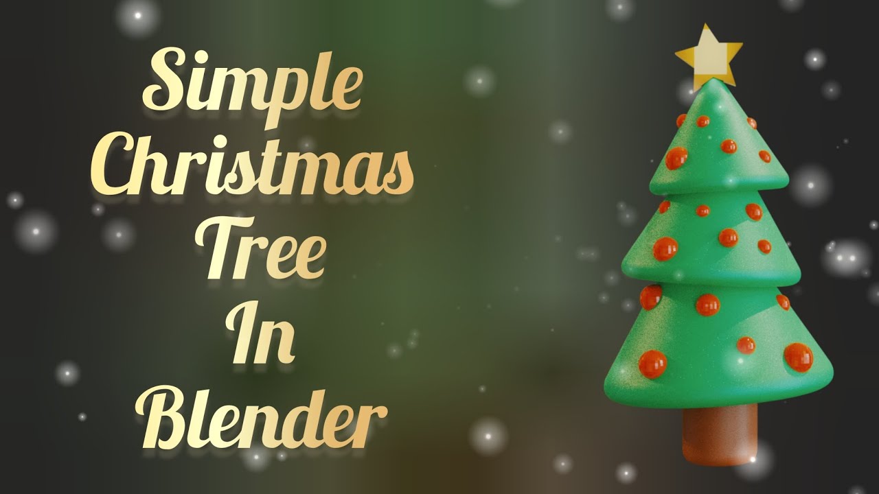 How to make Christmas tree in Blender | blender biginer video . #2023 # ...