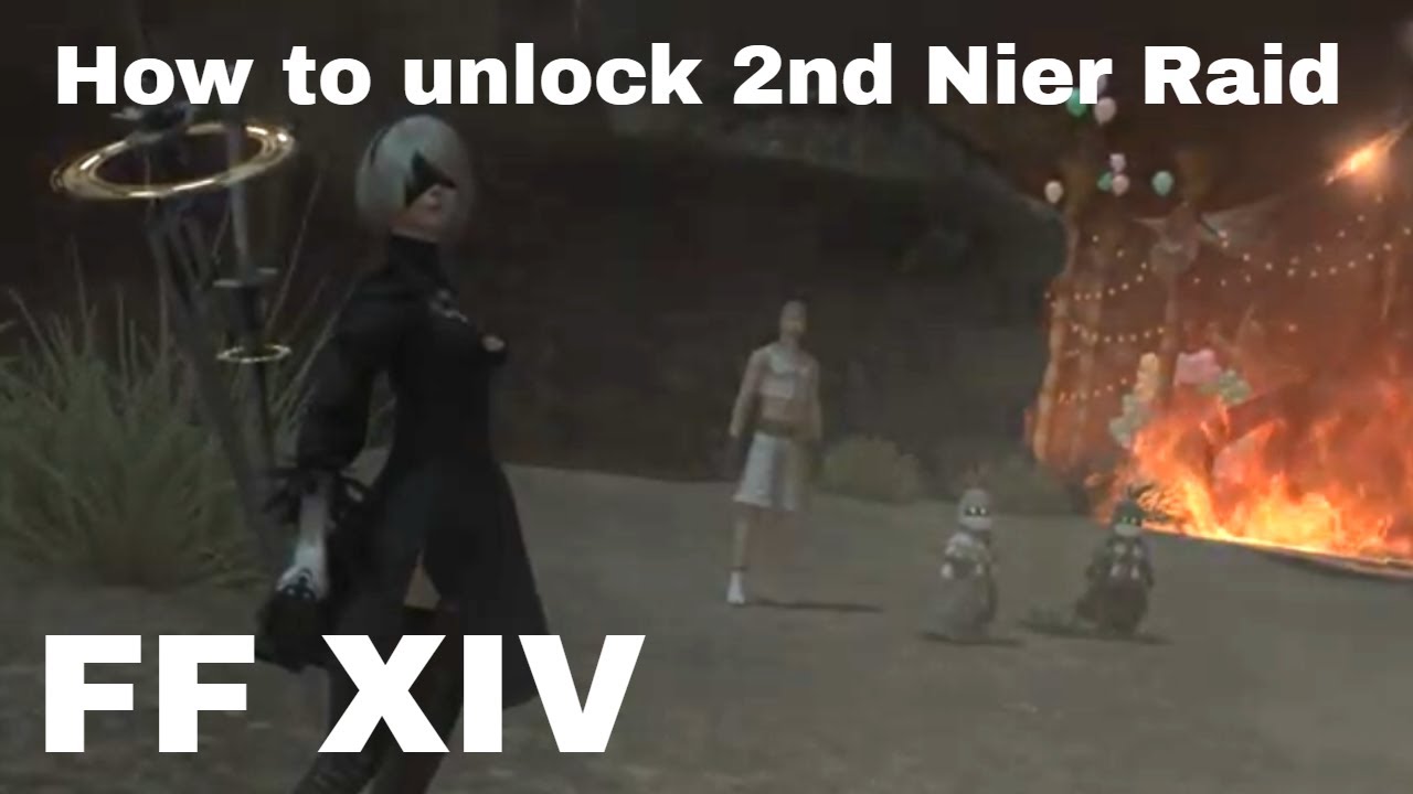 FF XIV - Quests unlocking the 2nd Nier Raid - YouTube
