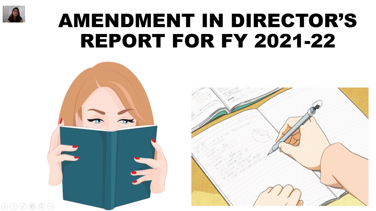 Amendment in Director's Report of Company for FY 2021- 22 - YouTube