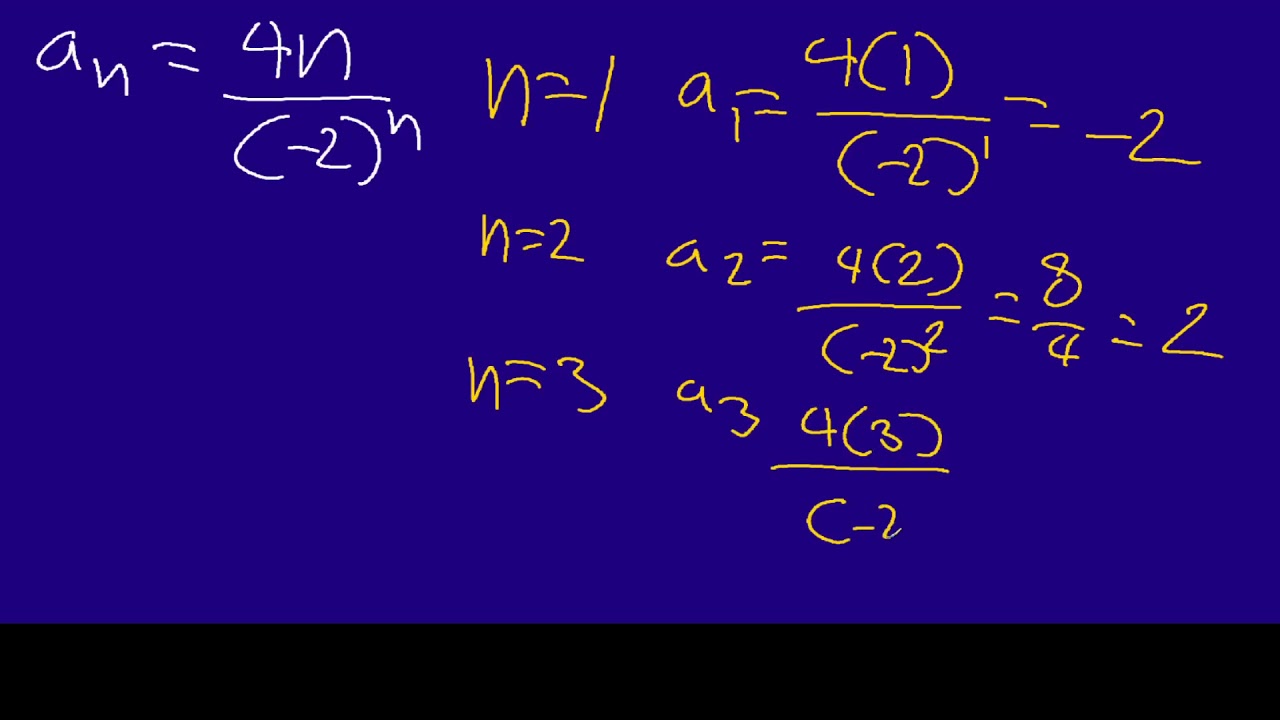 Alternating Sequences: Explicit - YouTube
