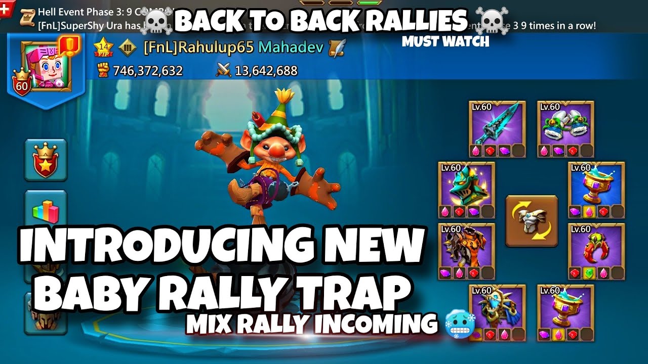 NEW BABY RALLY TRAP IN ACTION| #lordsmobile #rallytraplordsmobile - YouTube