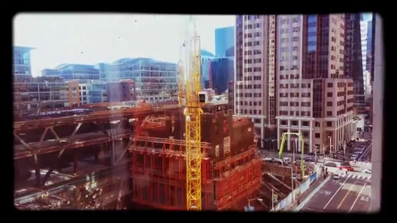 Salesforce tower construction - YouTube