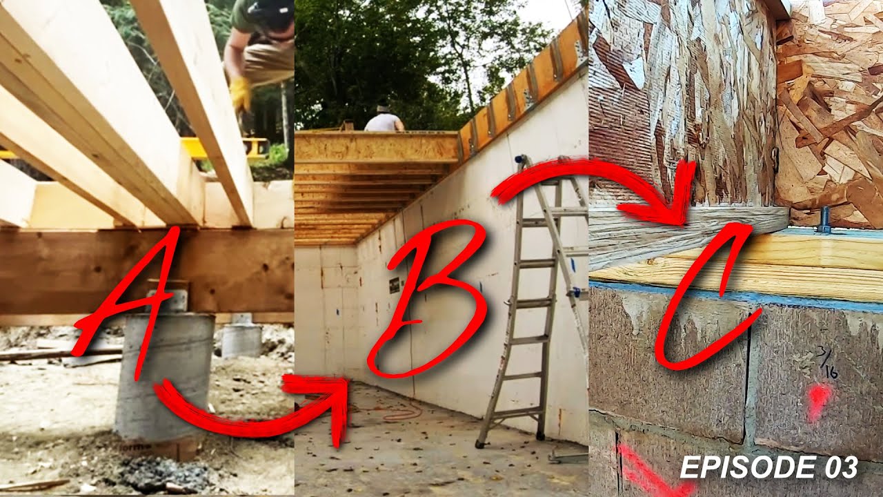 Cabin Floor Joist and Foundation Types for a Sloped Site - Cabin Build ...