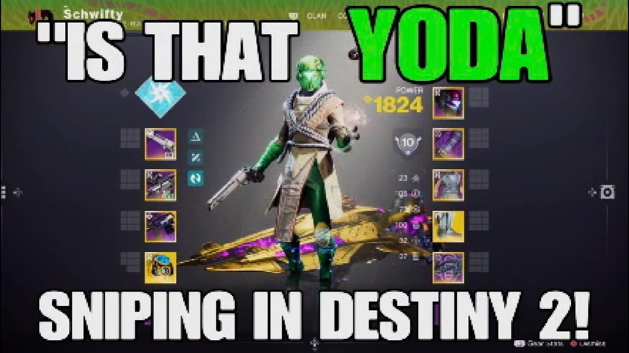 SNIPING as YODA in DESTINY 2 // Arc Warlock Build - YouTube