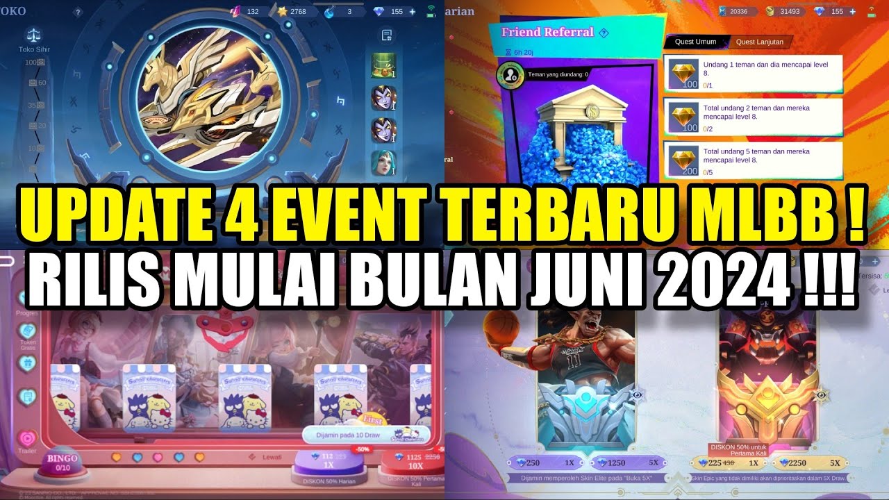 UPDATE 4 EVENT TERBARU MLBB YANG AKAN RILIS MULAI BULAN JUNI !EVENT ...
