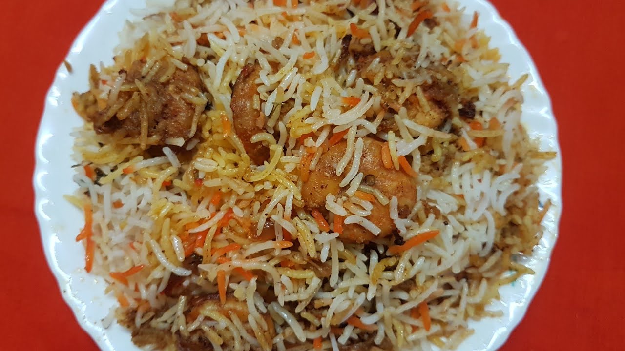 How to cook Prawns Biryani | Unique and spicy recipe - YouTube