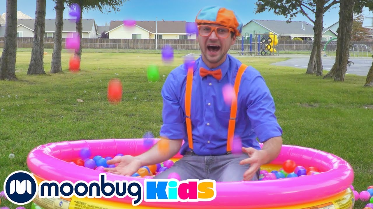 Learn Colors with the Blippi Ball Pit! | Playground for Children ...