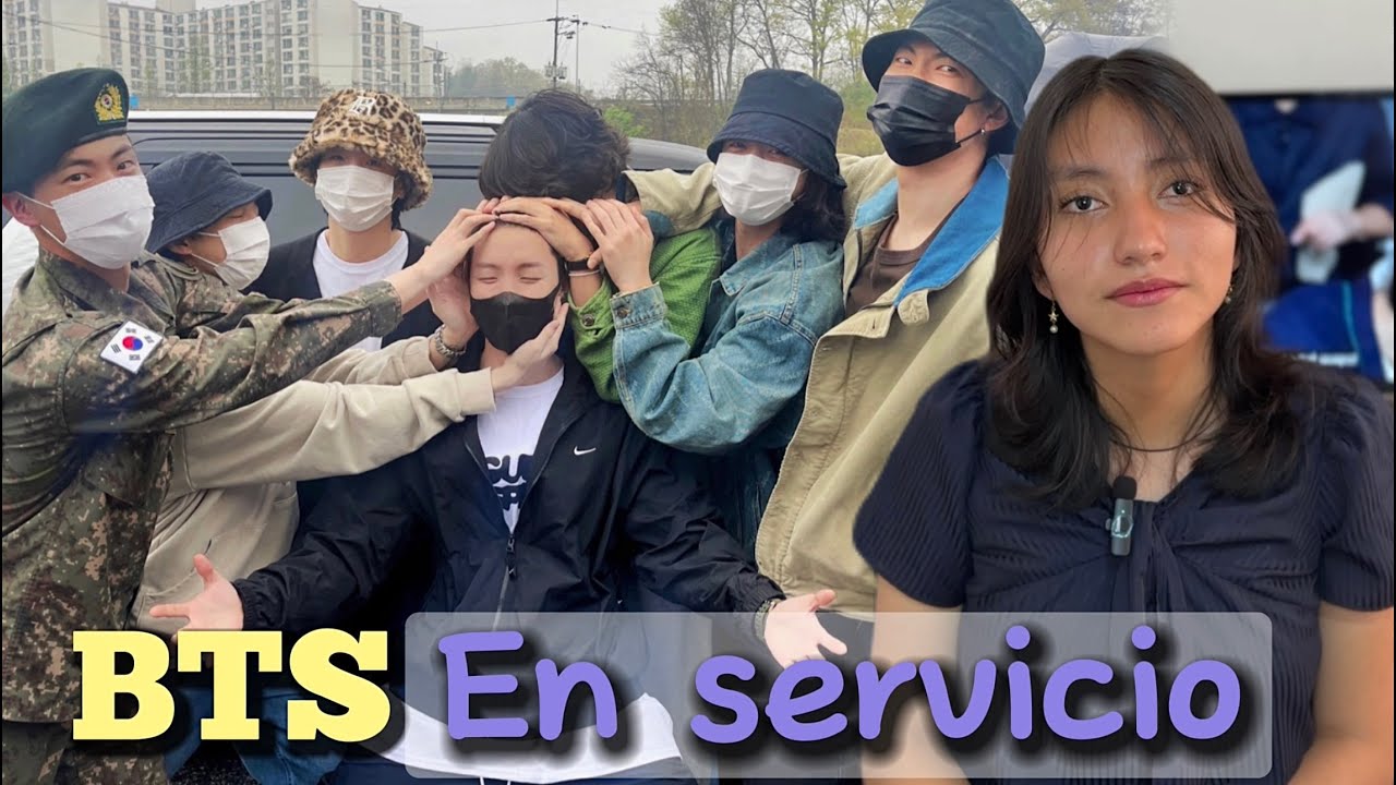 El adiós de BTS!!! Los siete miembros al servicio... - YouTube