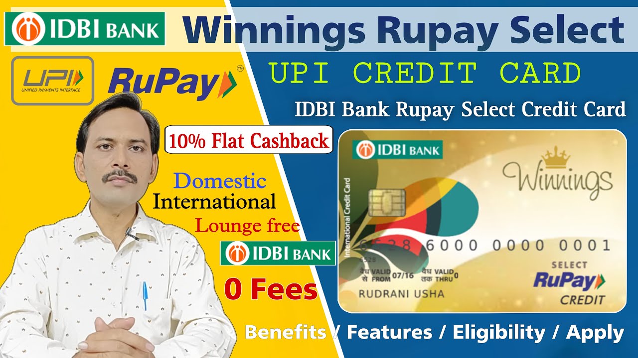 IDBI Bank Winnings Rupay Select Credit Card Benefits | IDBI Bank Credit ...