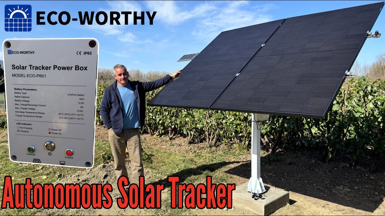 Installing a 2nd Solar Tracker | ECOWORTHY - YouTube