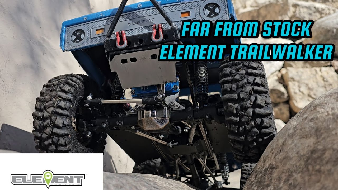Fully Modified ElementRC Trailwalker Rock Crawling Test - YouTube