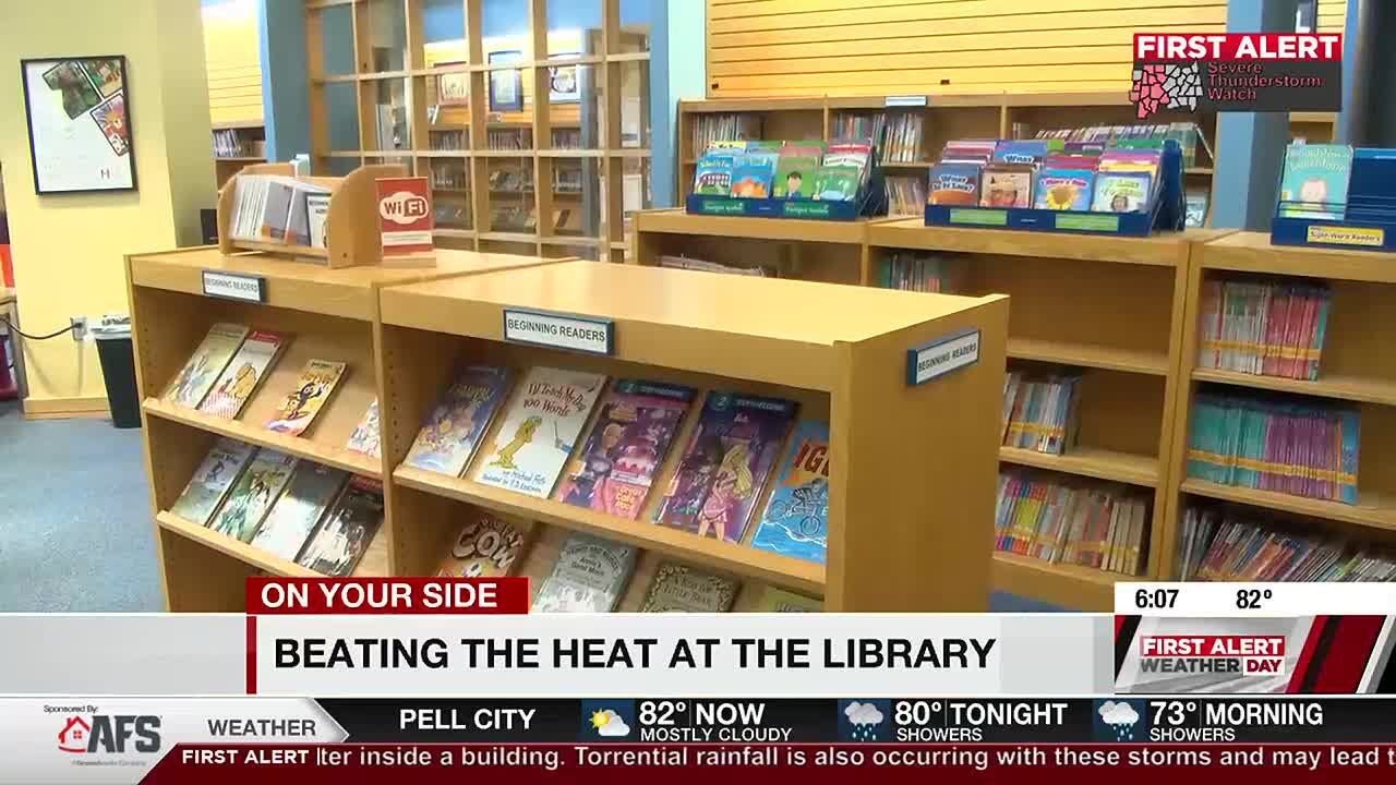 Beating the heat at the library - YouTube