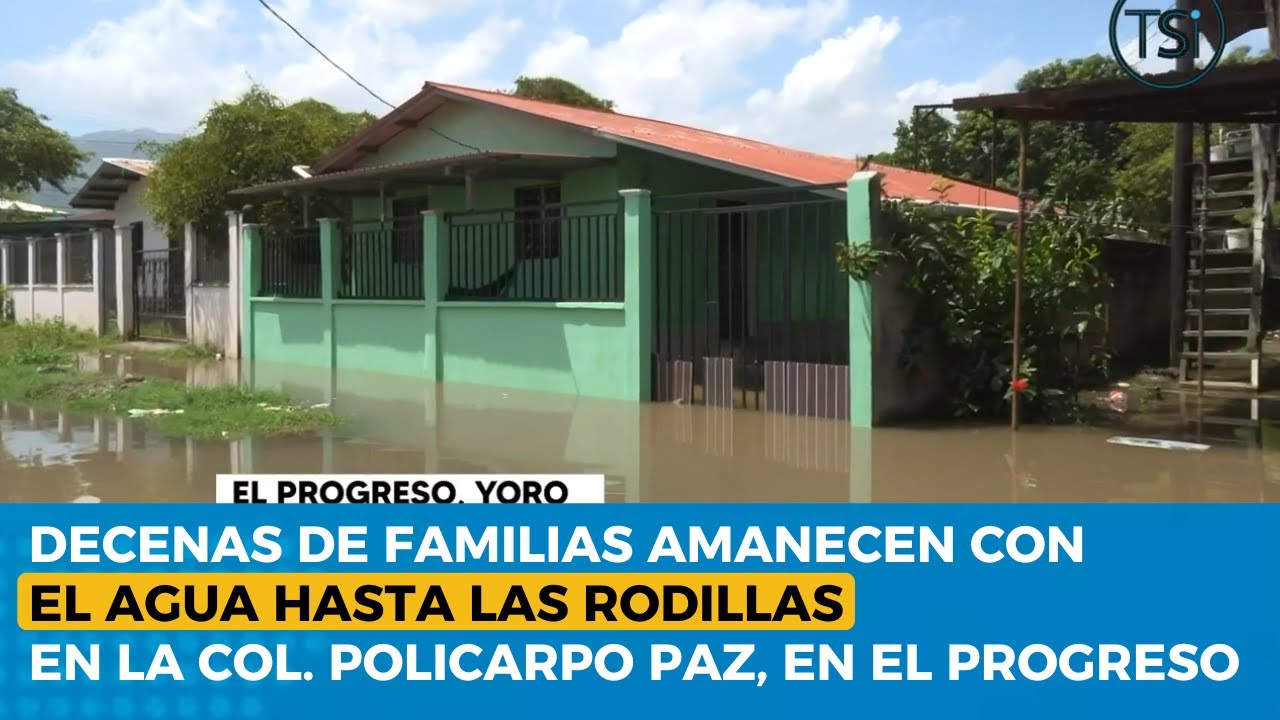 Decenas de familias amanecen con el agua hasta las rodillas en la Col Policarpo Paz, en El ...
