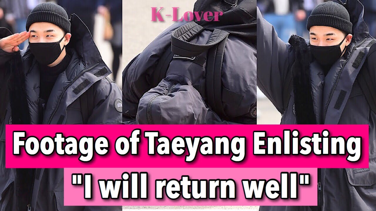 [BREAKING] Videos & Pictures of Taeyang Enlisting In Military + YG ...