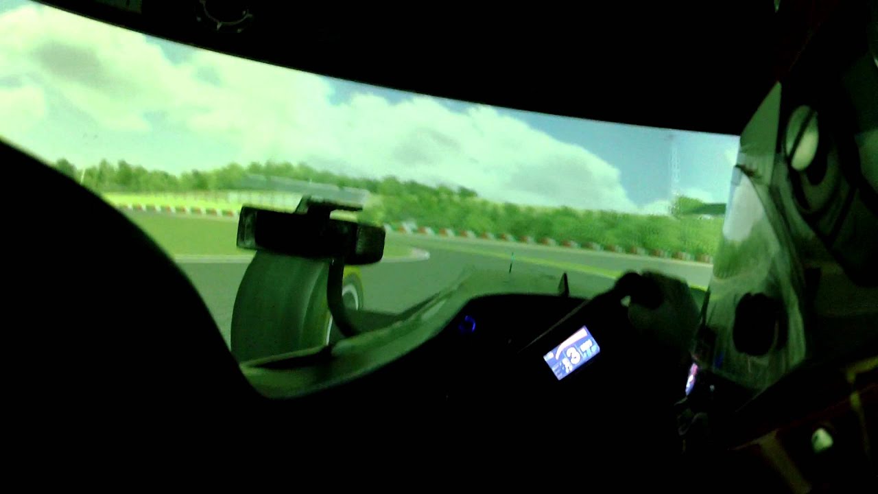 Nakajima tests Dallara Super Formula SF014 in simulator - YouTube
