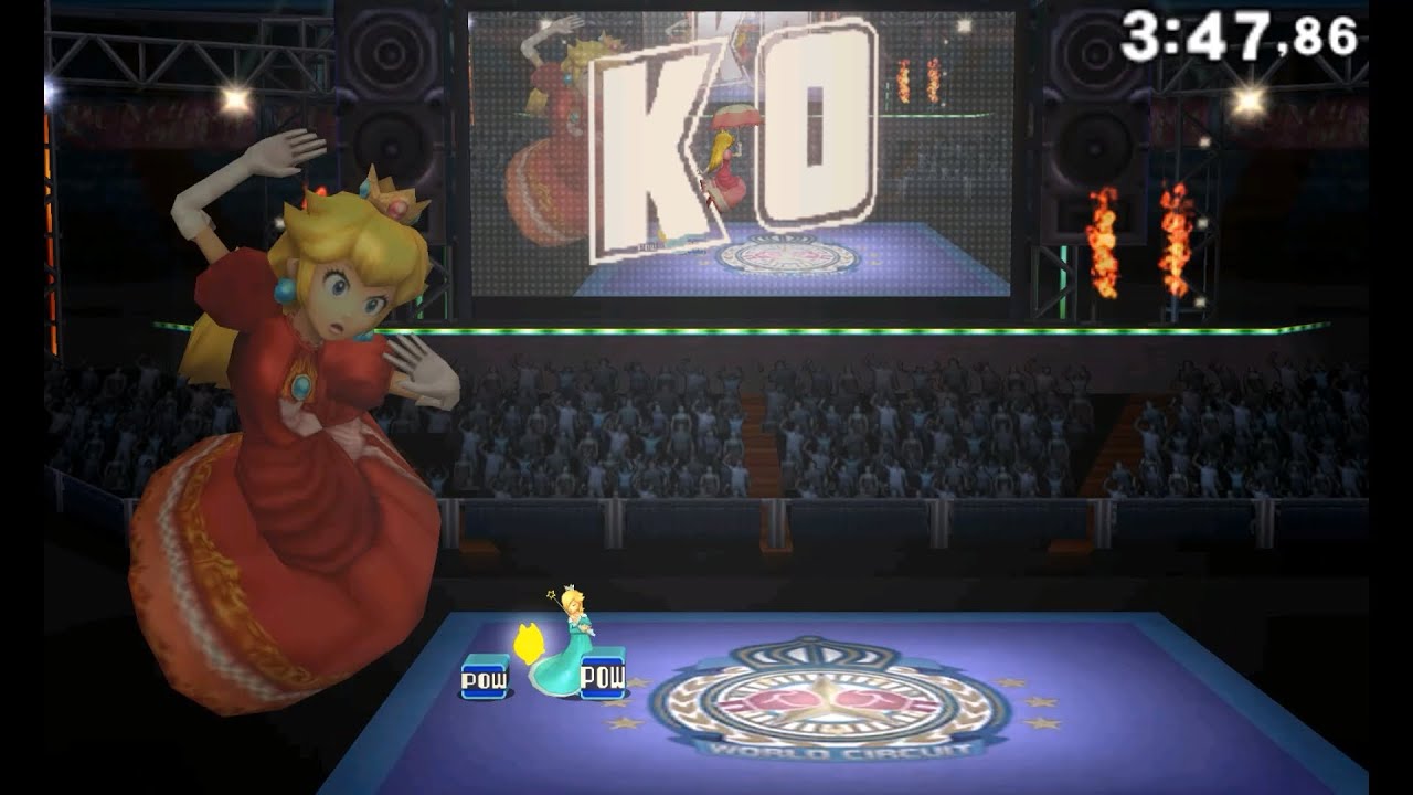 Smash 3DS - Peaches and Rosalinas Battle (Only Blast and Screen KO) #2 ...