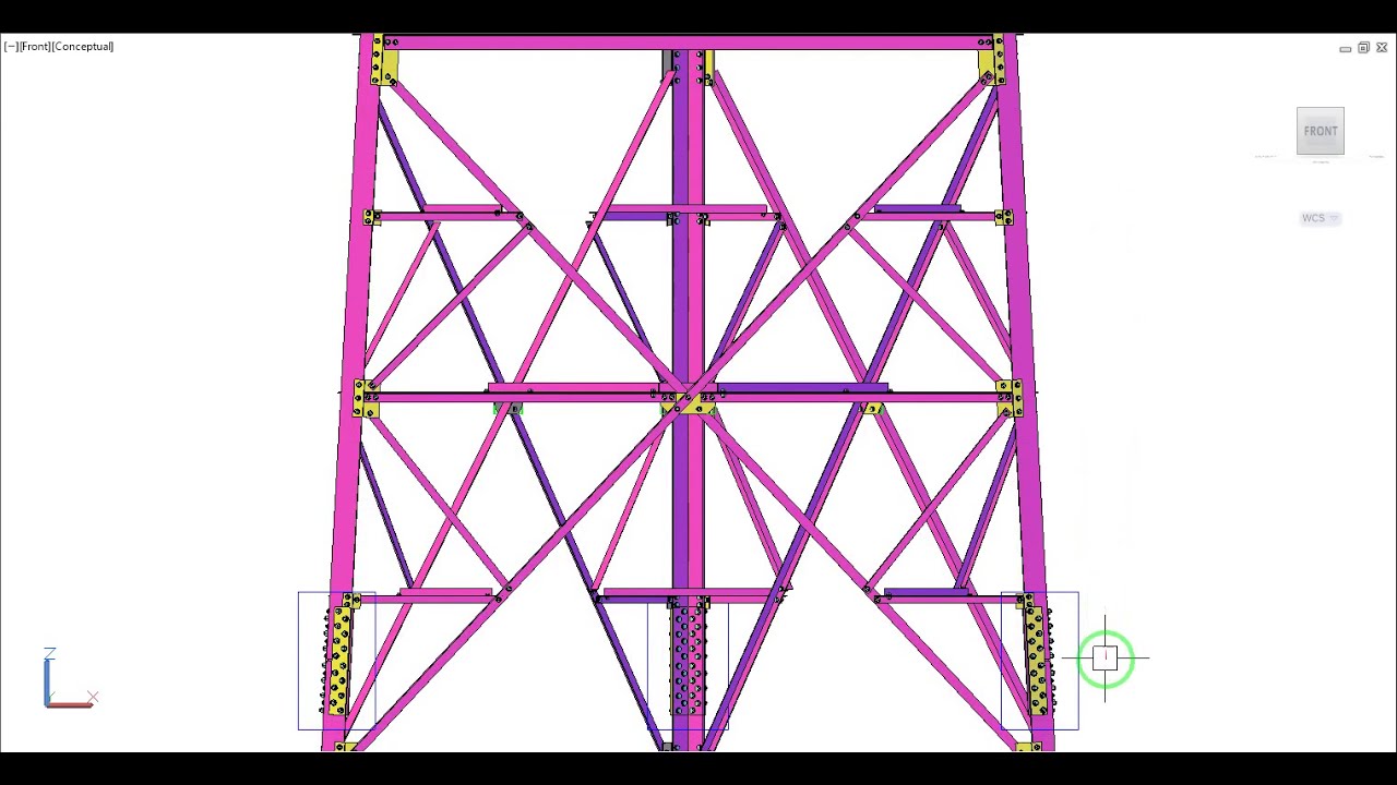 Drawing Telecom Tower - Advance Steel - Dibujando Torre de ...