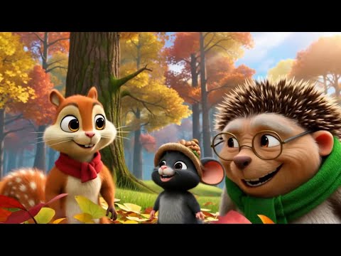 Küçük Sincap Kışa Nasıl Hazırlandı? 🍂🐿️ | Fındık ve Dede Kirpi | Eğlenceli Çocuk Masalı