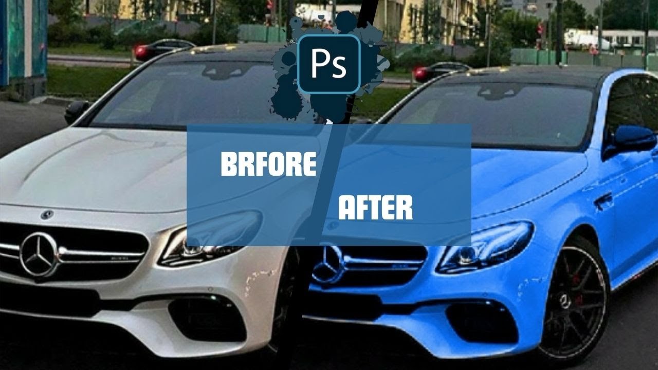 how to change car color in photoshop - YouTube