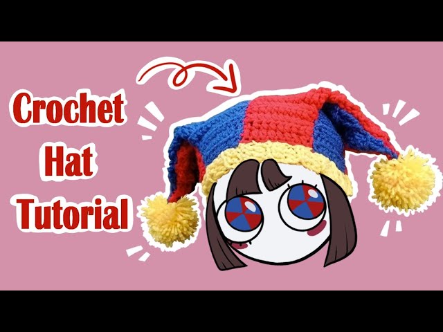 Jester Hat Crochet Pattern Pink And Yellow Jester Hat Crochet Beanie
