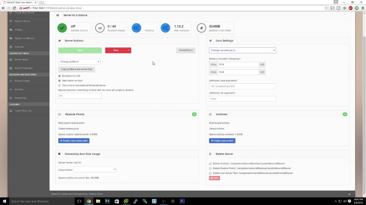 Mine OS Web Interface Overview - YouTube