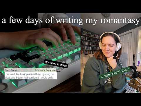 days in my life as a writer (query updates, balancing a 9-5) ROUGH DRAFT WRITING CHALLENGE VLOG