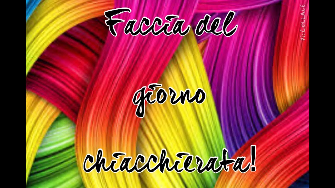 Faccia del giorno chiacchierata ! - YouTube