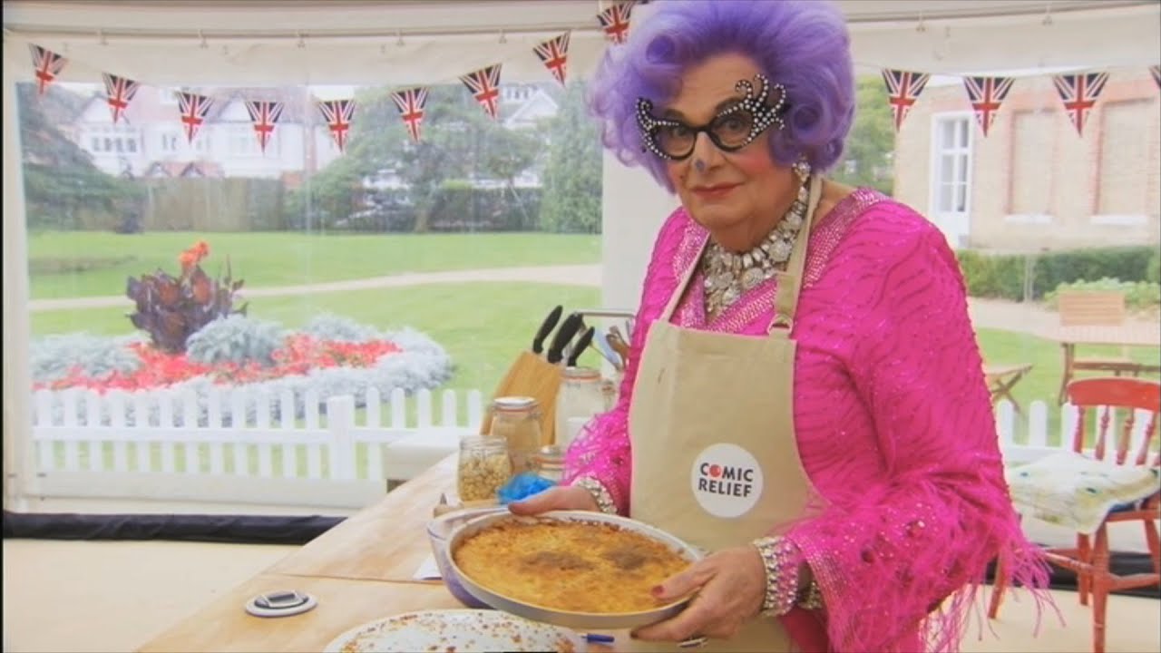 A tough cookie for Dame Edna - The Great Comic Relief Bake Off: Series ...