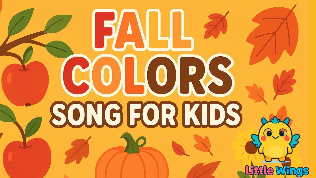 Fall Colors Song for Kids 🍂 | Red, Orange, Yellow, Brown | Autumn ...