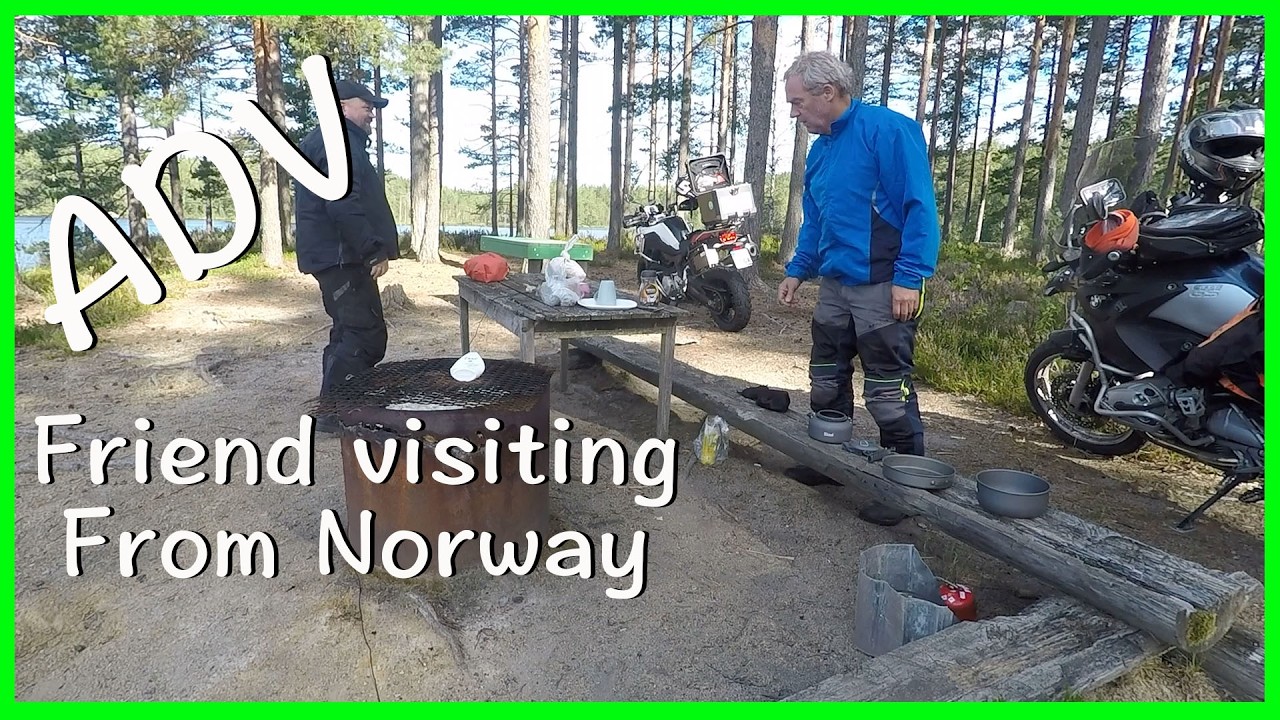 Motorcycle riding in Sweden with my friend, visiting from Norway - YouTube