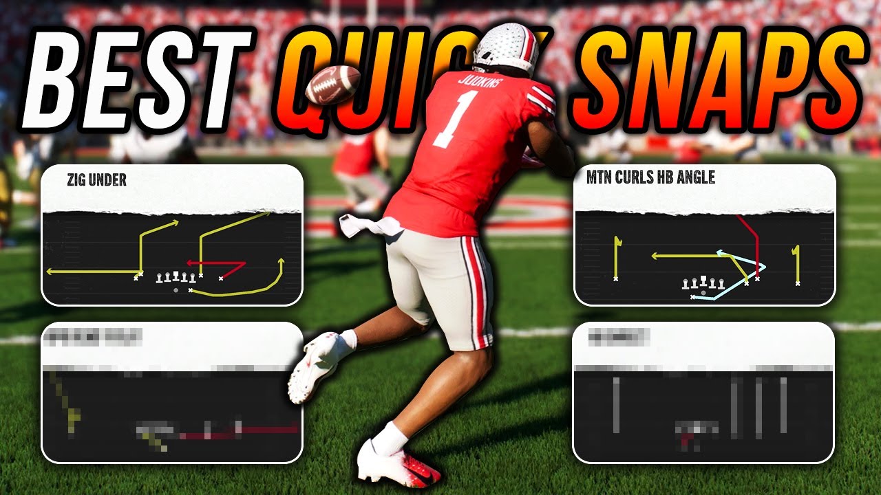 Top 10 Quick Snap Plays in College Football 25! - YouTube