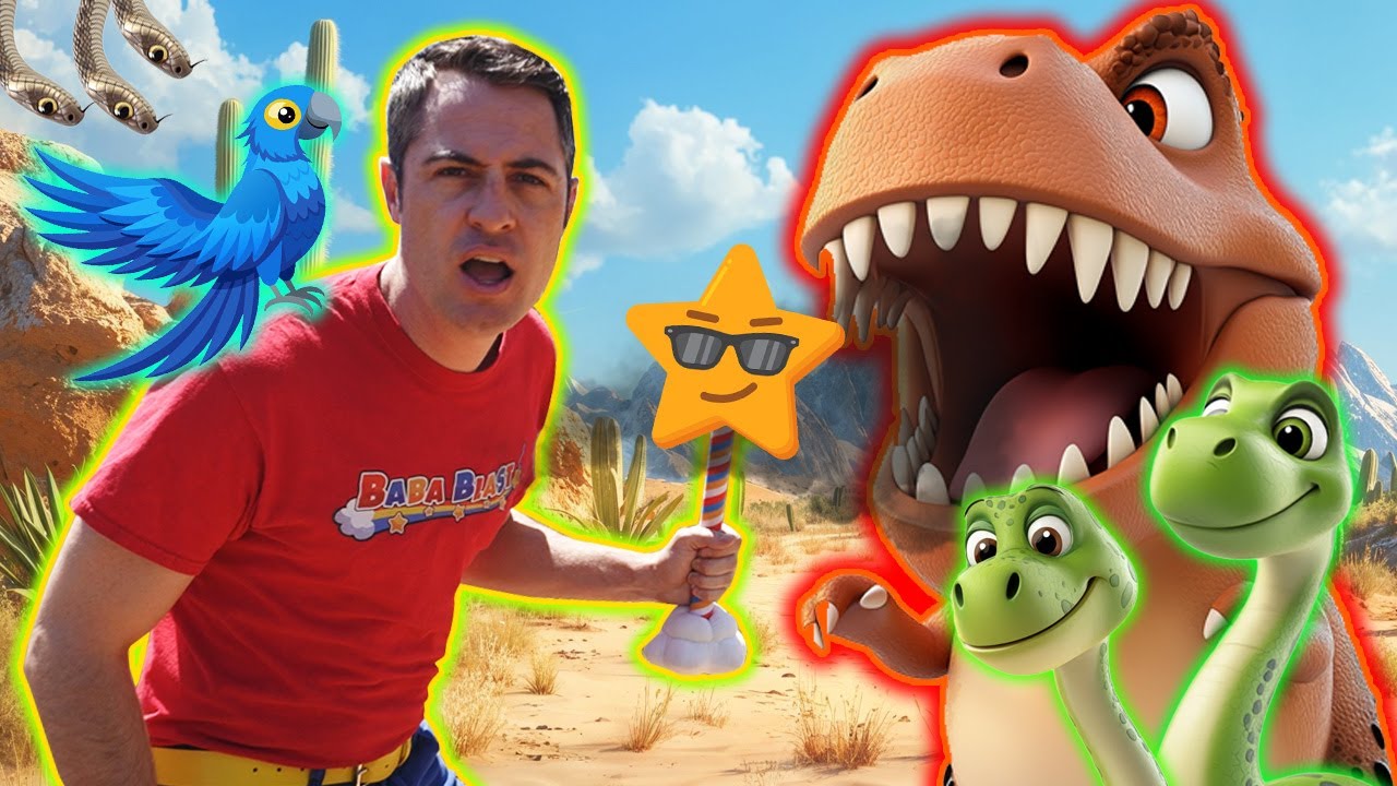 Dinosaur Scavenger Hunt 4 | Educational Videos for Kids | Baba Blast ...